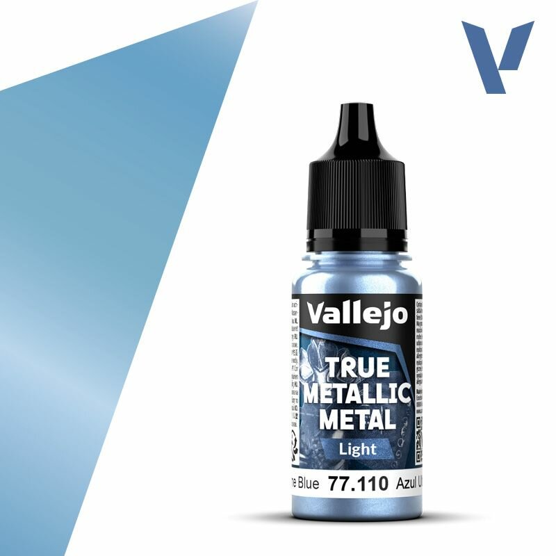 Акриловая краска для моделирования - Vallejo True Metallic Metal - Ultramarine Blue (Light)