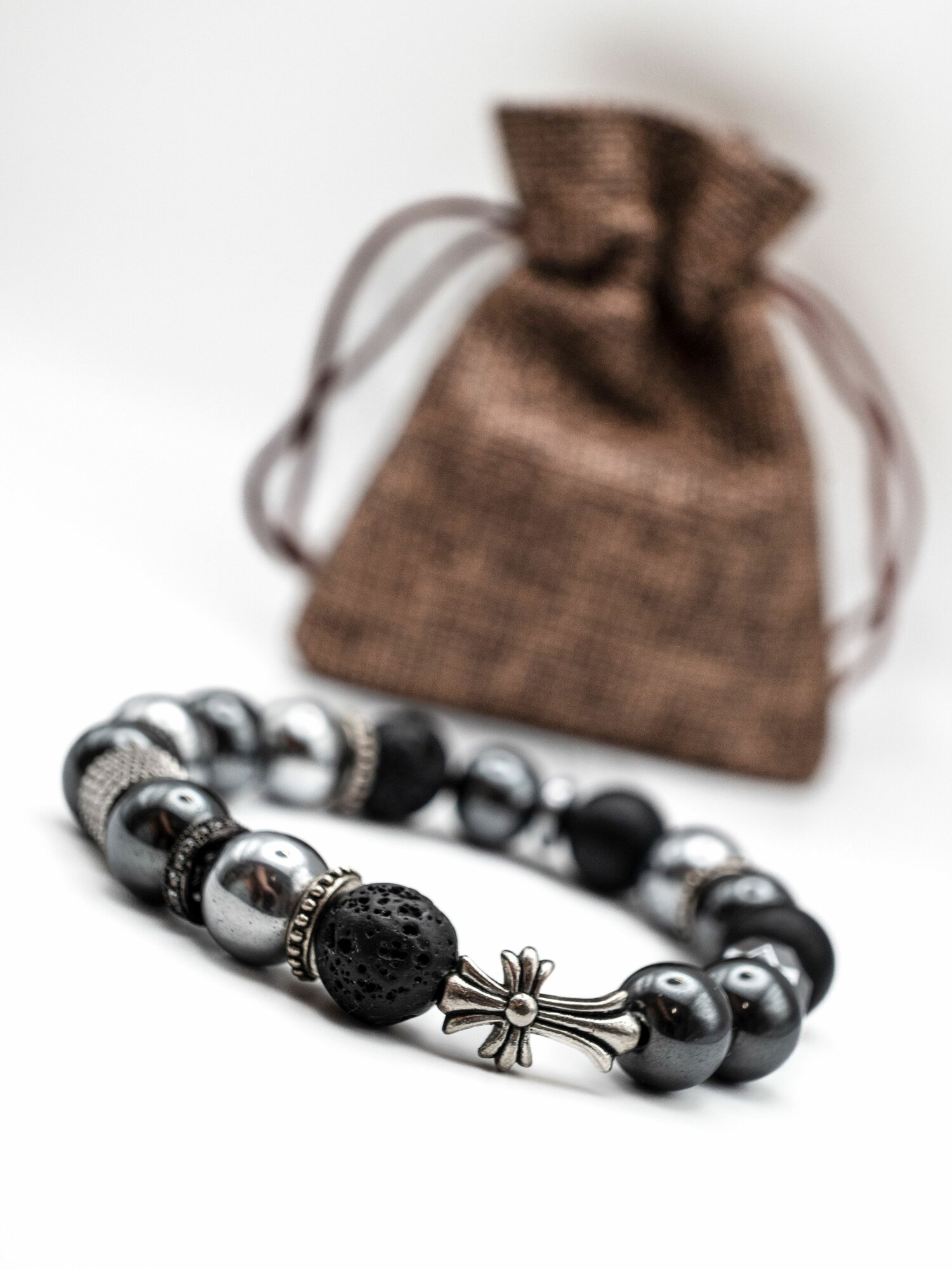 Браслет, шунгит, гематит