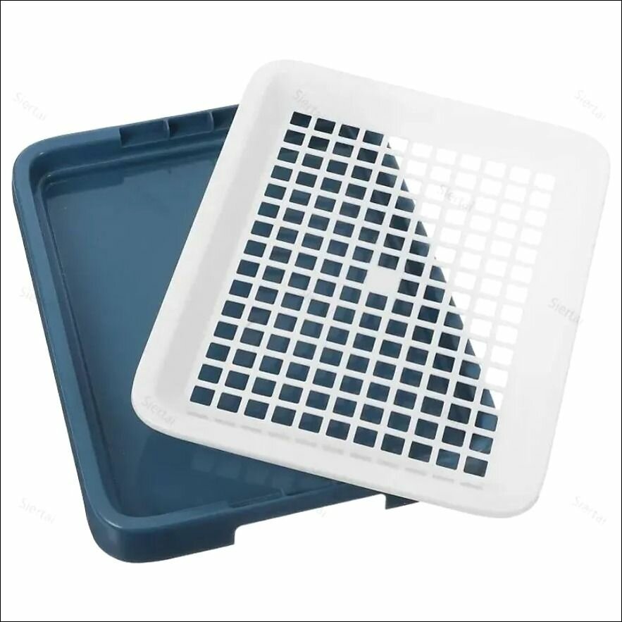 Прямоугольный лоток для наполнителя кролика, легко очищаемый пластиковый бестселлер, 1 упаковка