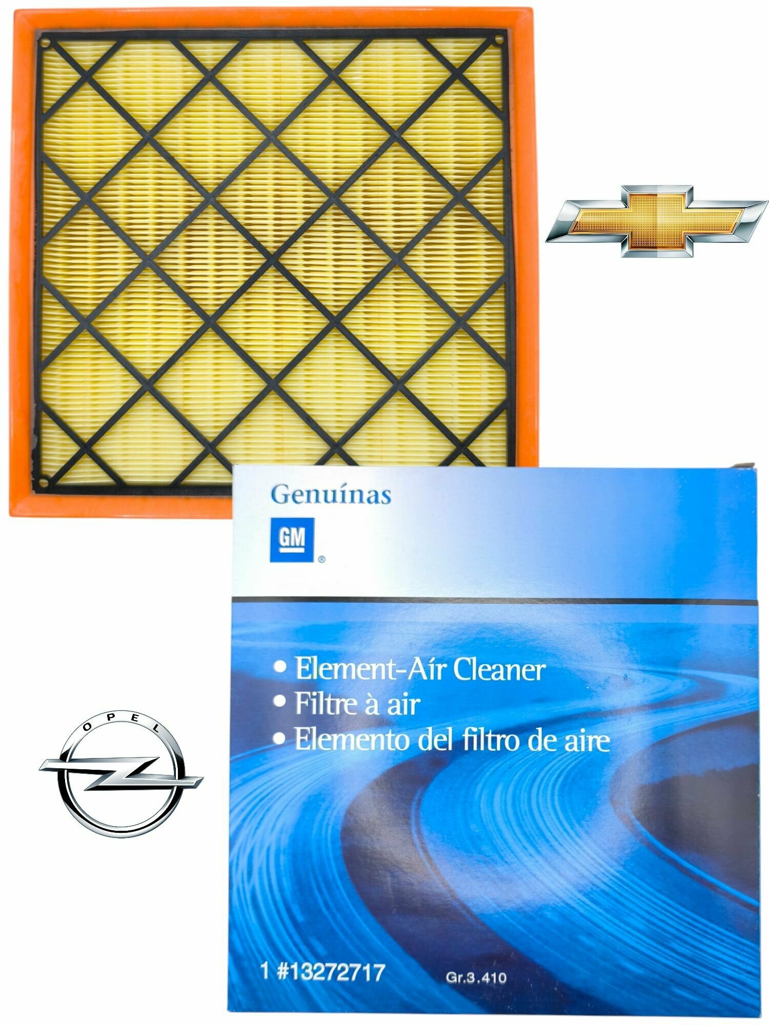 Фильтр воздушный GM 13272717 для Chevrolet Cruze Orlando, Opel Astra Insignia Zafira