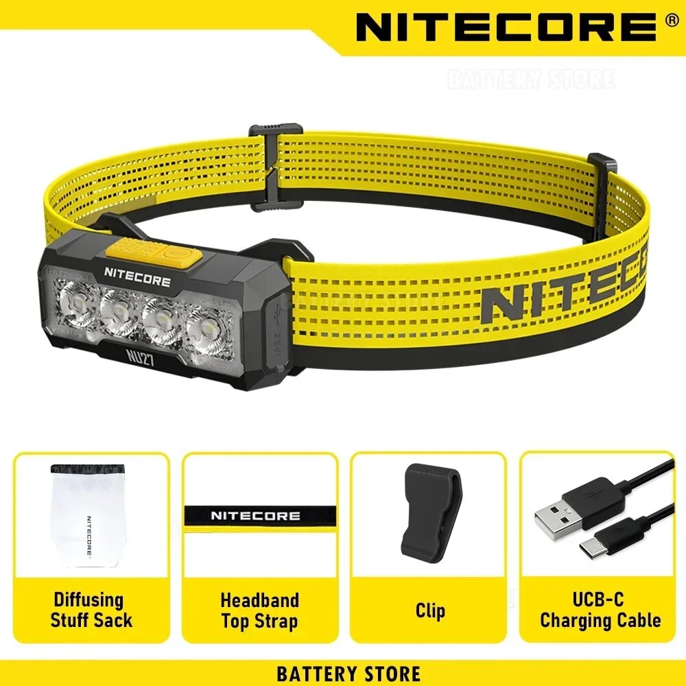NITECORE NU27 налобный фонарь 600 лм NU27 Yellow