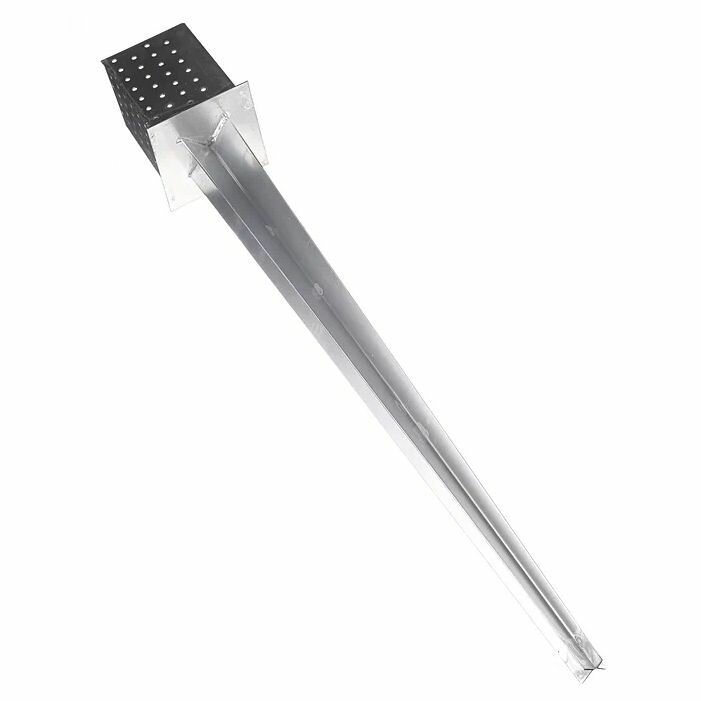 Опора столба под брус 80х80 забивная оцинкованная, длина 900 мм