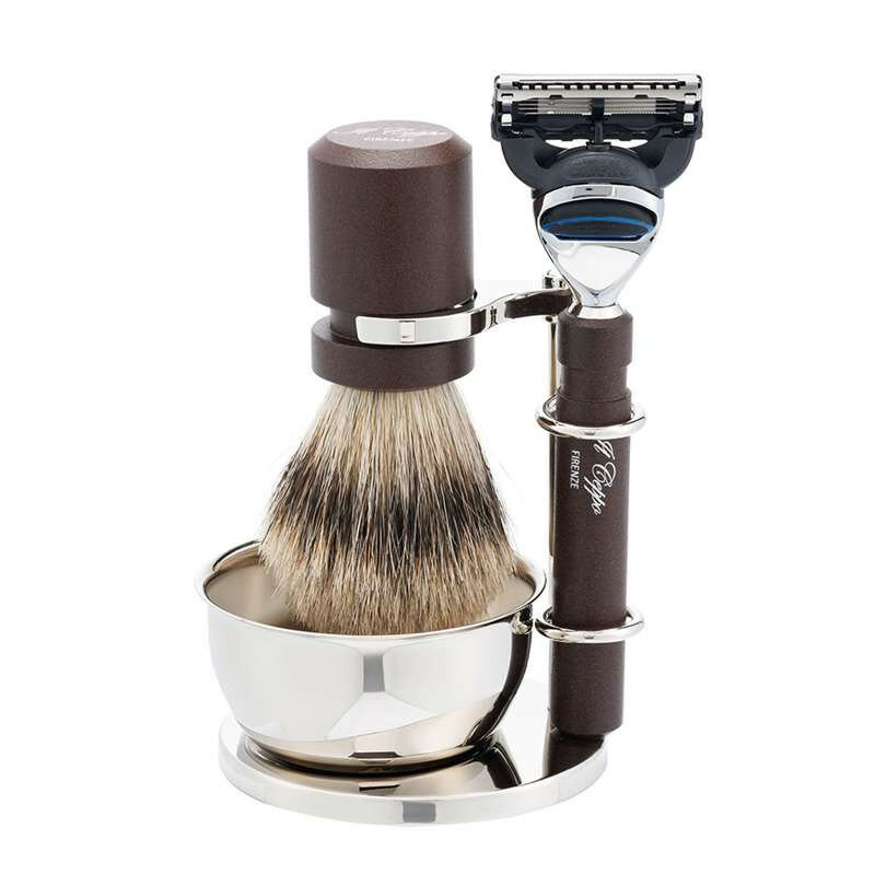 IL CEPPO Бритвенный набор: станок, помазок, чаша, подставка (SET-S12071FT)