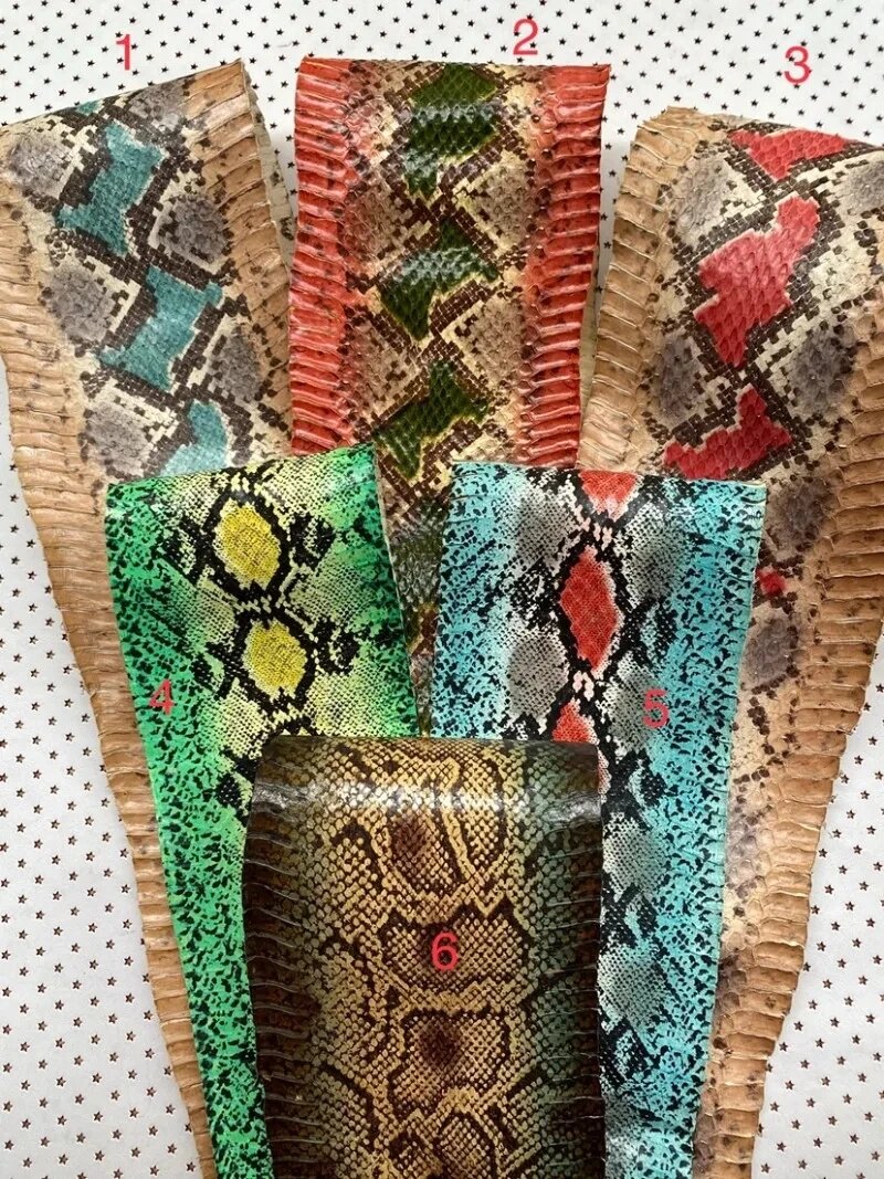 Натуральная змеиная кожа 0.2 мм 1