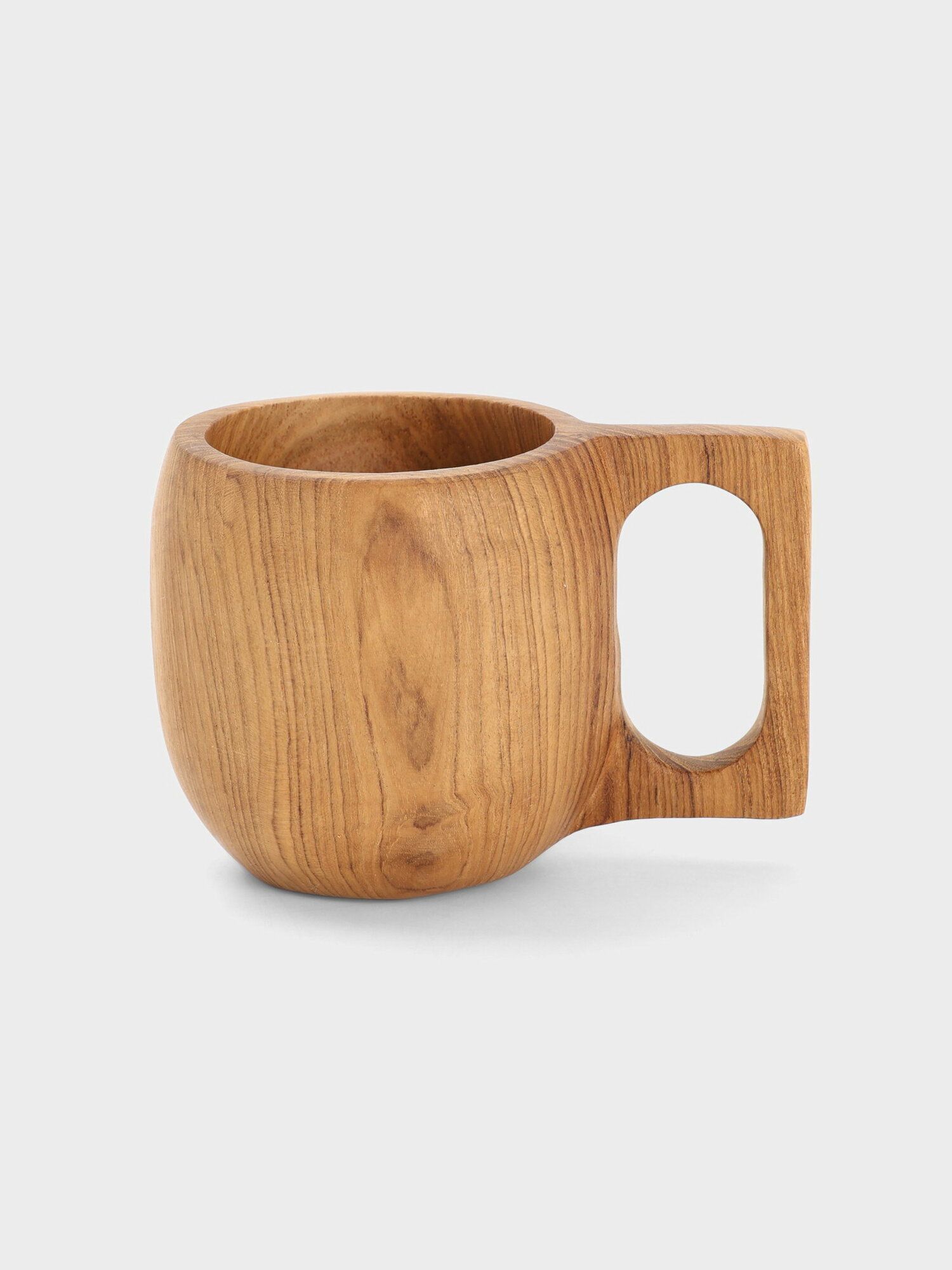 Кружка, 12x8.5x8 см, тиковое дерево, вид: кружка, цвет: коричневый