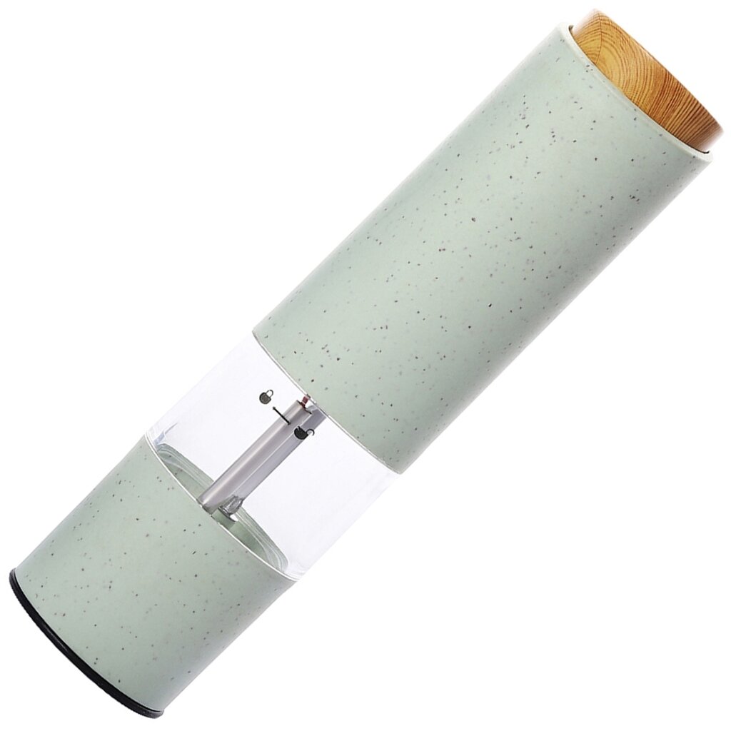 Электрическая измельчительница перца, различные цветные пластиковые измельчители, измельчители перца и морской соли на батарейках-зеленый