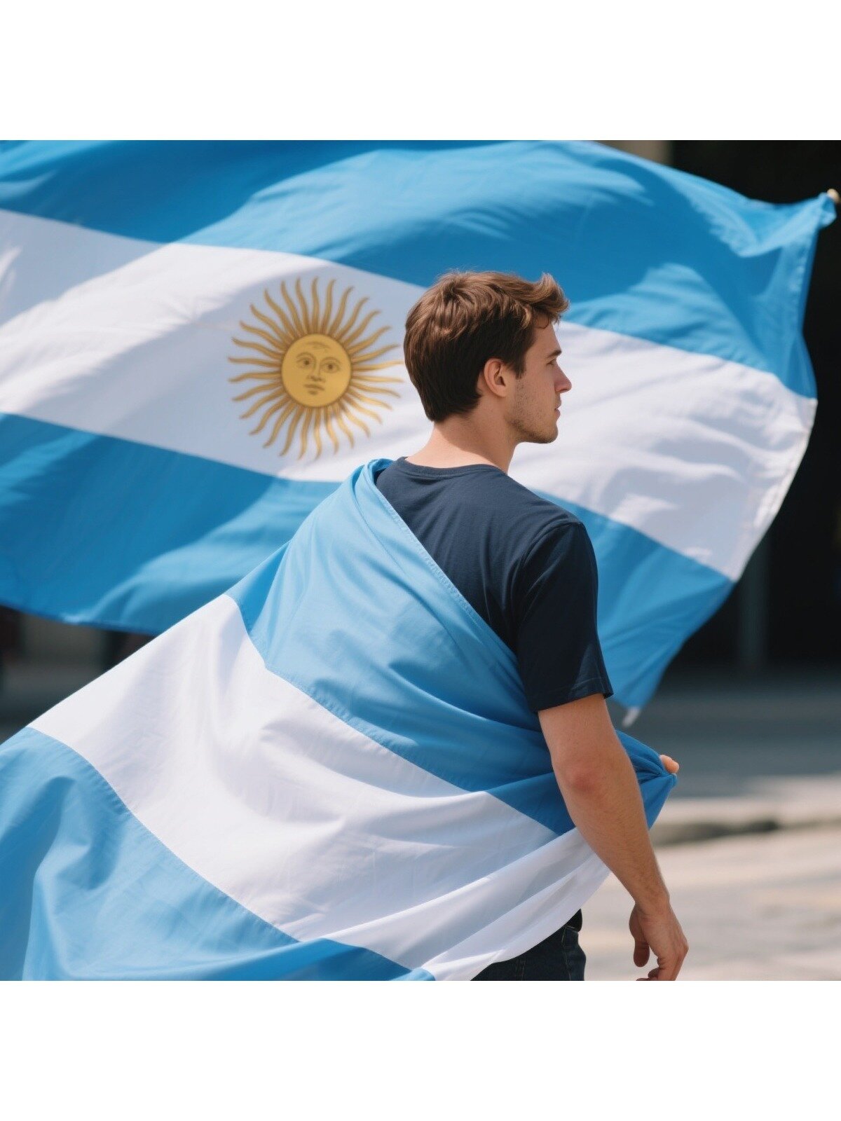 Высококачественный флаг Аргентины, подходящий для футбольных матчей