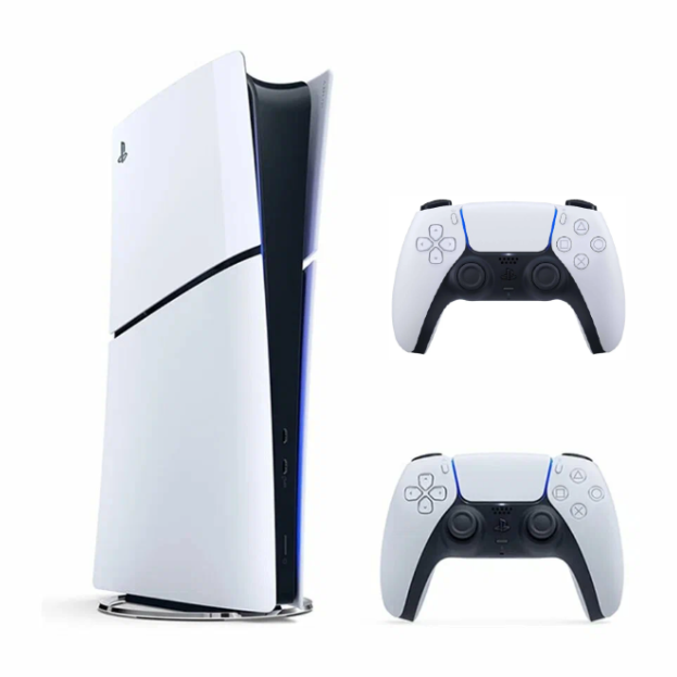 Игровая приставка Sony PlayStation 5 Slim, 1ТВ Digital Edition, PS5 Slim (+1 белый геймпад)