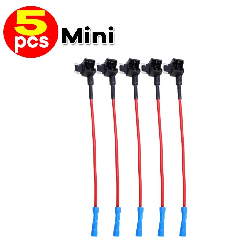 32 В мини-маленький автомобильный держатель предохранителя среднего размера, адаптер для 5pcs mini