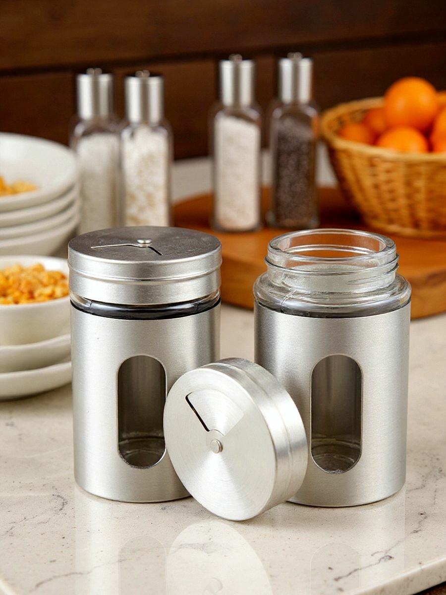 Набор для специй ( 2 шт.) Солонка и перечница, Банки для соли перца