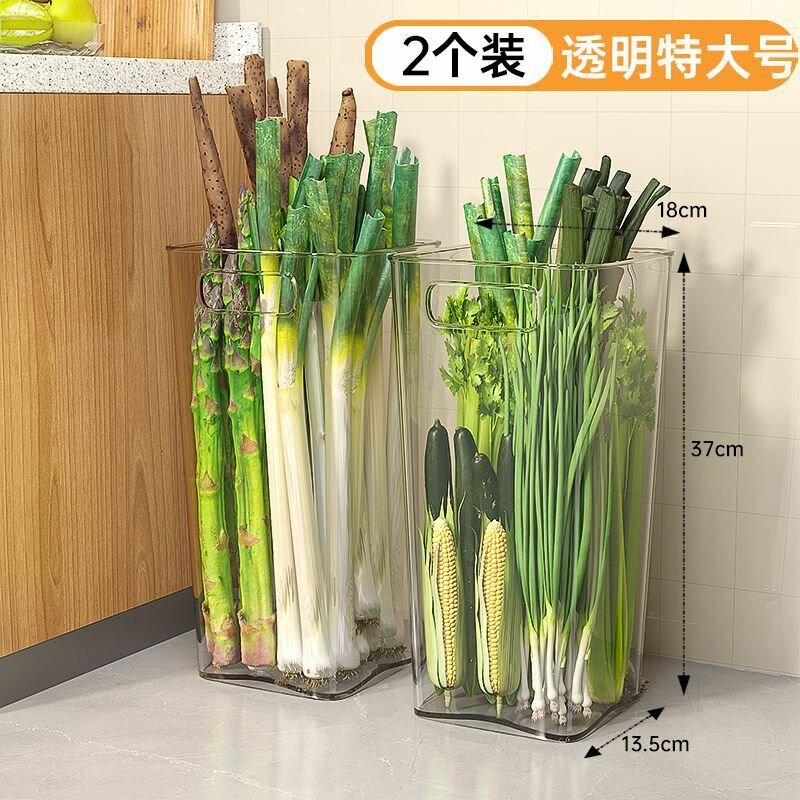 Контейнер для хранения лука, имбиря и чеснока, прозрачный, большой емкости, органайзер, трубка для хранения, артефакт для кухни