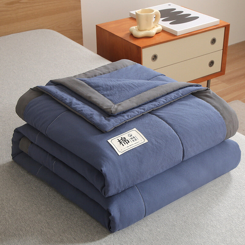 Синьцзянский хлопок Нежно-голубой большая однокроватная летняя наволочка 180x200 см - можно стирать в машине