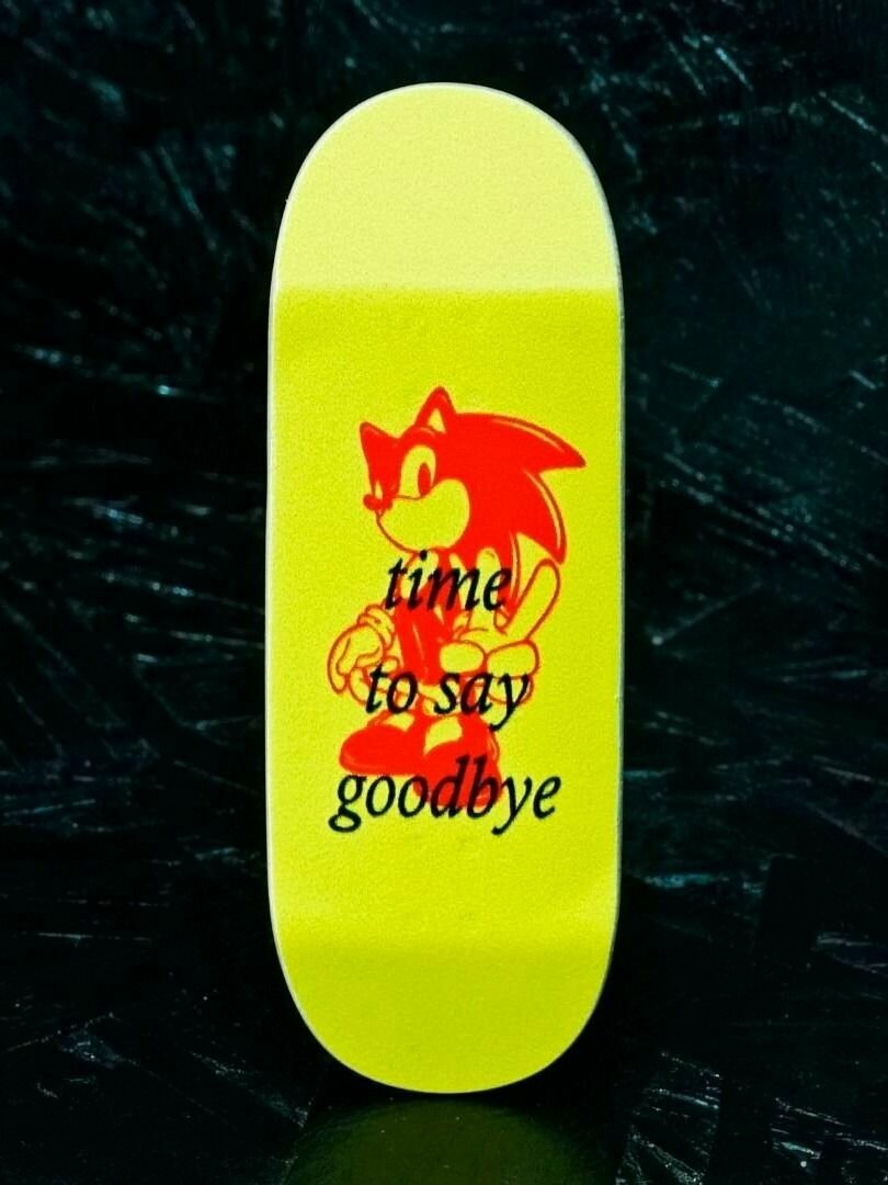 Дека для фингерборда ZZAP Sonic Yellow RW 34 x 97 low concave