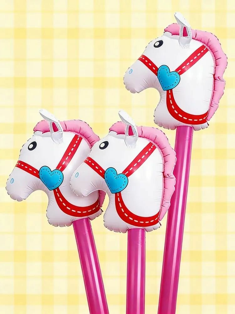 Надувная палка-игрушка Лошадка для игр и конкурсов