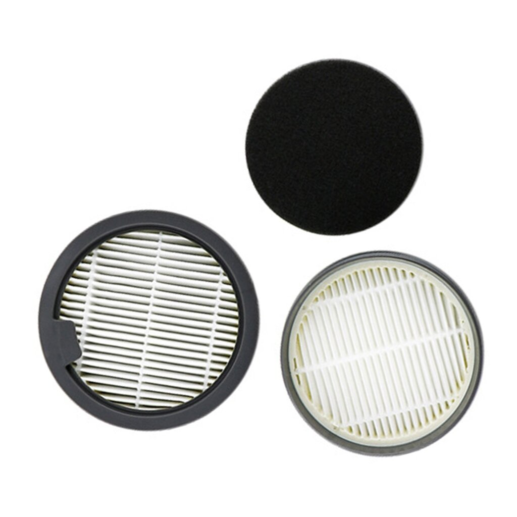 Набор из 3 круглых фильтров, вакуумный фильтр, сменный моющийся фильтр для пылесоса, текстура АБС-пластика, подходит для пылесоса