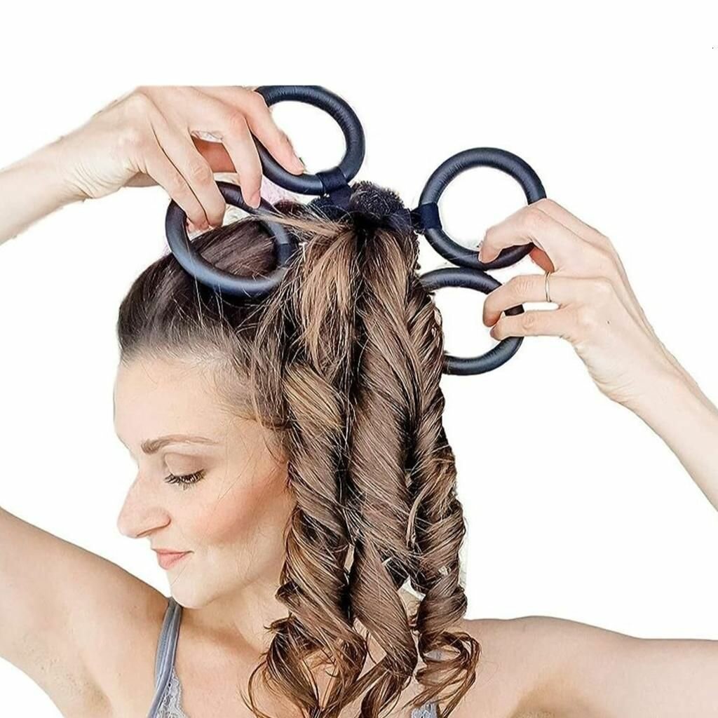 Цветочные бигуди для волос без нагрева, - A