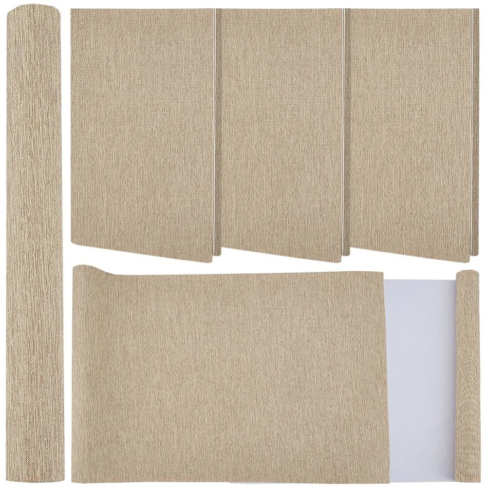 1 лист искусственной льняной ткани с бумажной основой для изготовления бархатной коробки из переплета книг BurlyWood размером 300x1300 мм