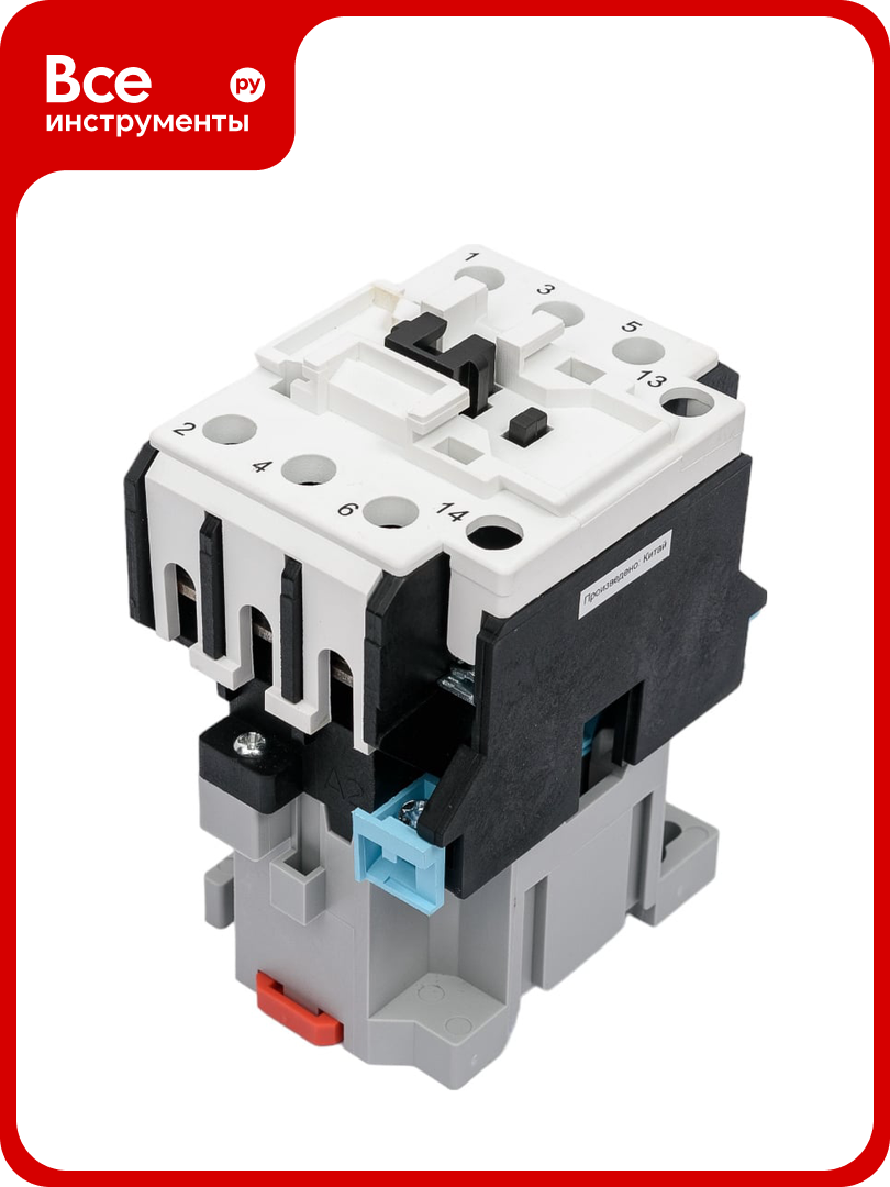 Электромагнитный пускатель Электротехник ПМ12-040150 УХЛ4 В, 380В/50Гц, 1з, 40А, нереверсивный, без реле, IP20 ET011805