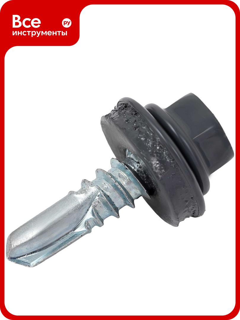 Gigant Кровельный саморез цинк 5,5х19 RAL 7024 сверло 250 шт G-124106