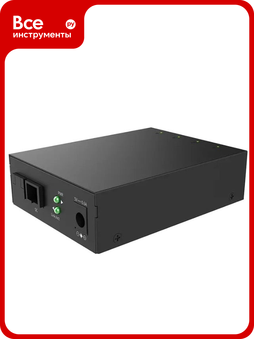 Медиаконвертер Tenda TFC304B, RJ-45 4x1000 Мбит/с, SC, до 3 км 10000148154