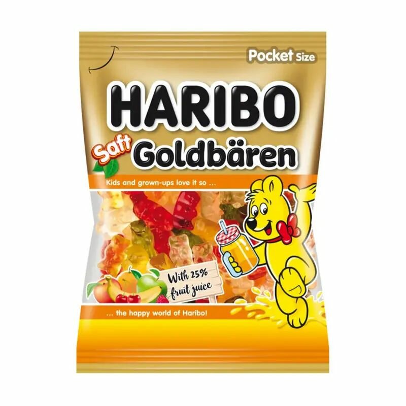 Мармелад, Haribo Happy, 100 г, со вкусом лимонада