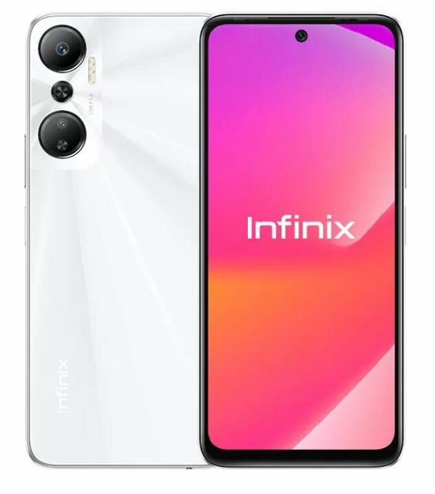 6,82" Смартфон Infinix Hot 20 6/128 ГБ (X6826B) белый