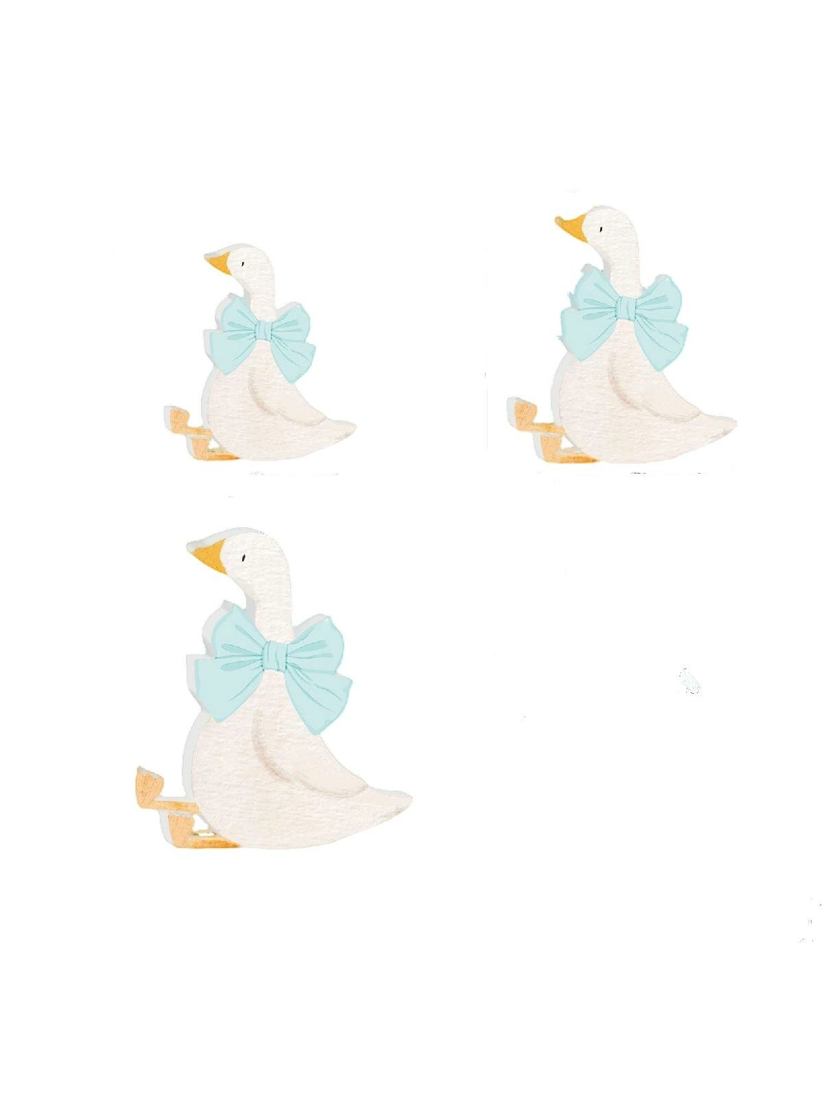 3шт деревянных фигурок гусей на Рождество, День Благодарения, Пасхальный праздник