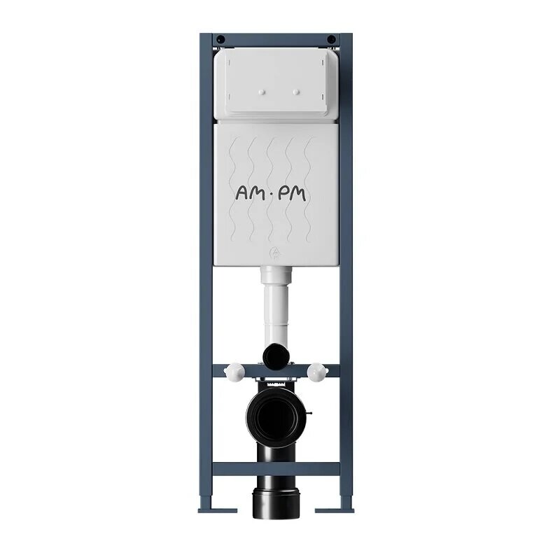 Инсталляция для подвесного унитаза узкая Am.Pm ErgoFit I012711.0101 с кнопкой смыва, белый глянец