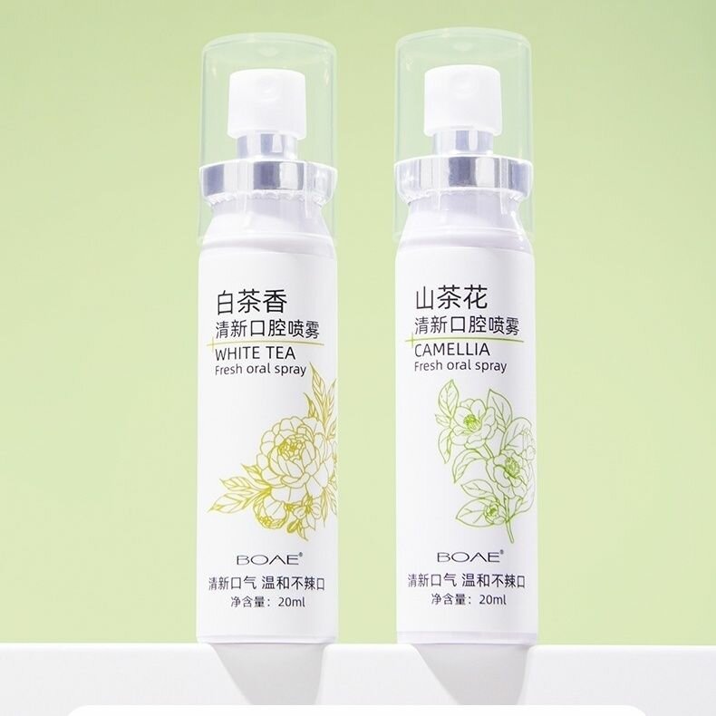 Спрей для рта Camellia, освежитель дыхания, длительная свежесть, антибактериальный, дезодорирующий, съедобный артефакт для поцелуев