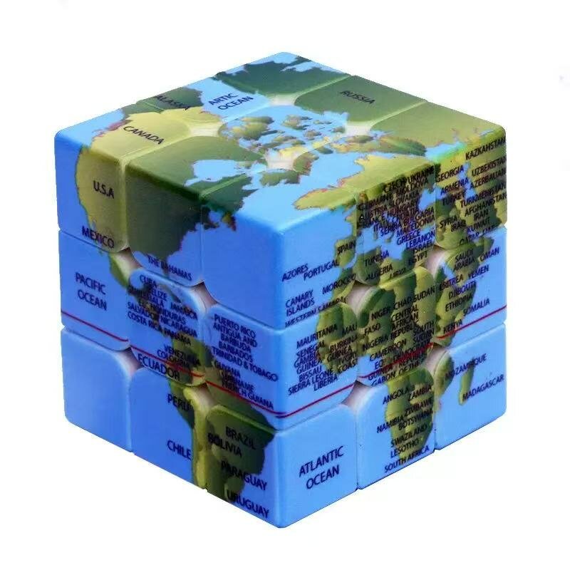 Кубик Рубика 3x3 Коллекционный Calvin's Puzzle World Map (Standard)