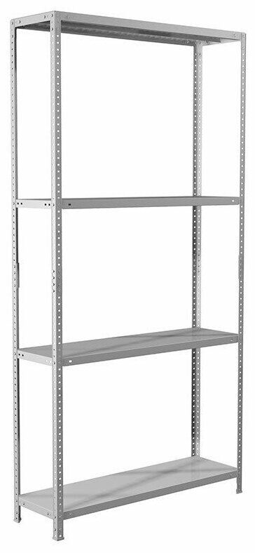 Металлический стеллаж MS 200KD/100x30/4, Количество полок: 4, Модульный , промет