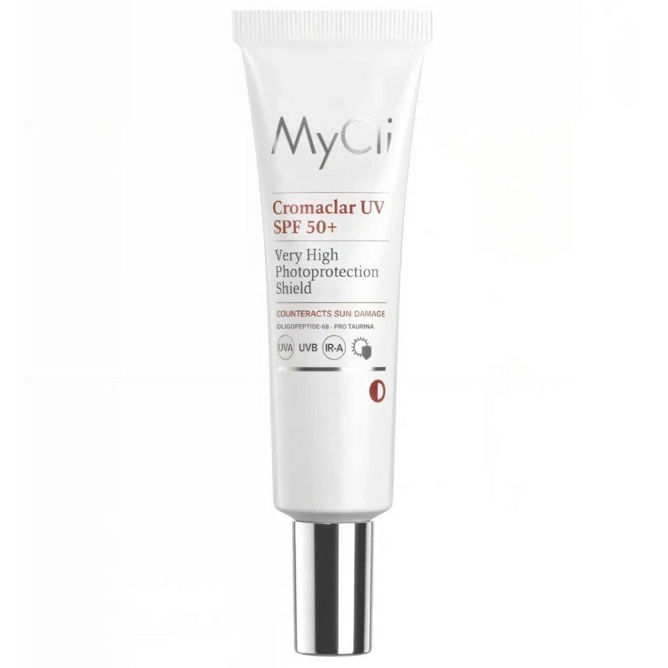 Солнцезащитная эмульсия выравнивающий цвет кожи 50 мл Cromaclar UV SPF-50 MyCLI / МайКли
