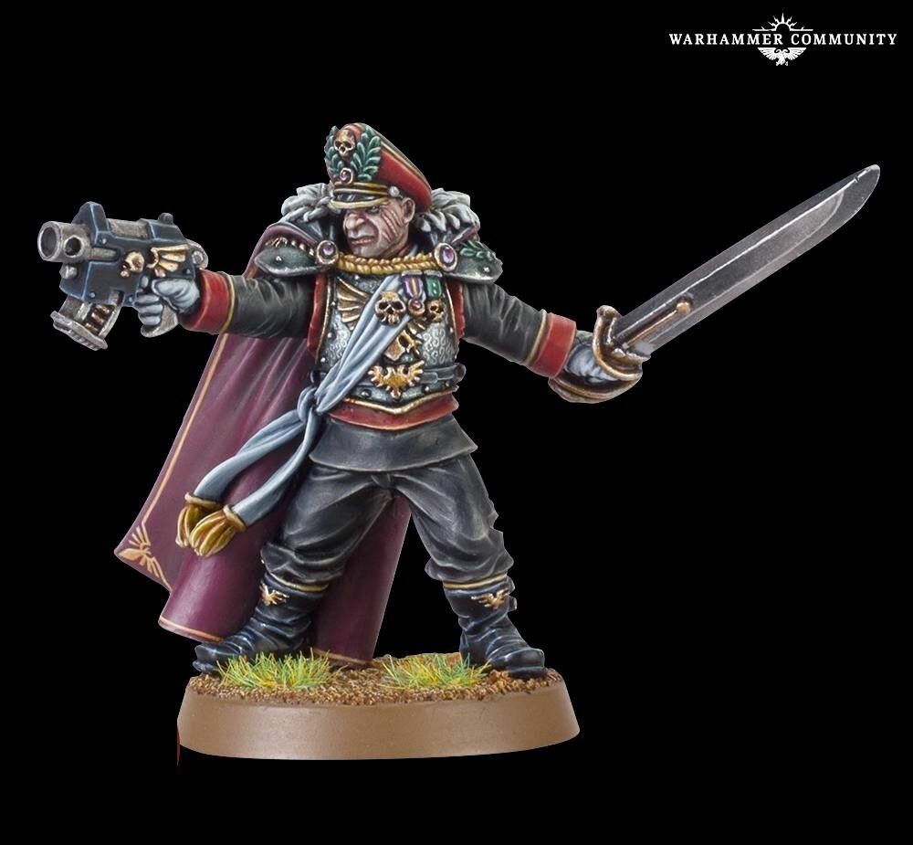 Commissar 3. С подставкой. Warhammer 40.000
