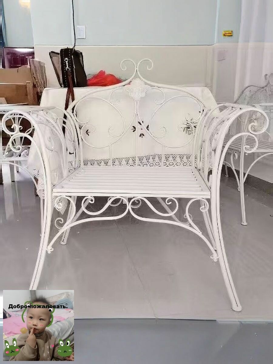 Садовое кресло, Металл, 84х41х89 см, 1 шт