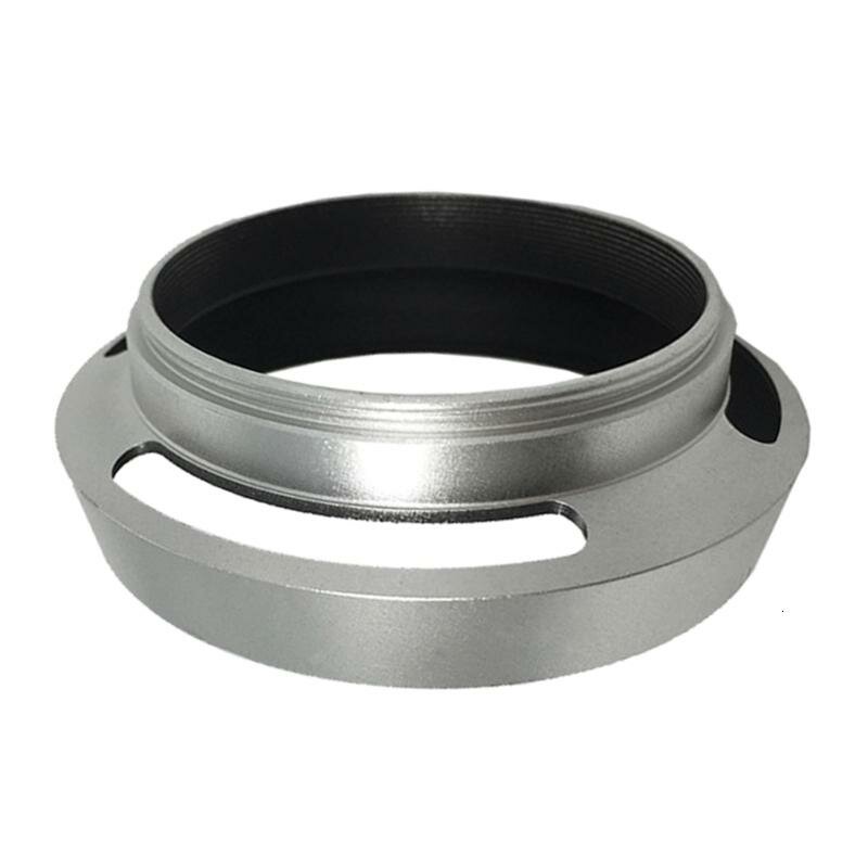 Металлический бленда-козырёк для объектива, Серебро - 37mm