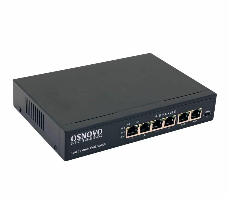 Коммутатор POE OSNOVO SW-20600 (80W)
