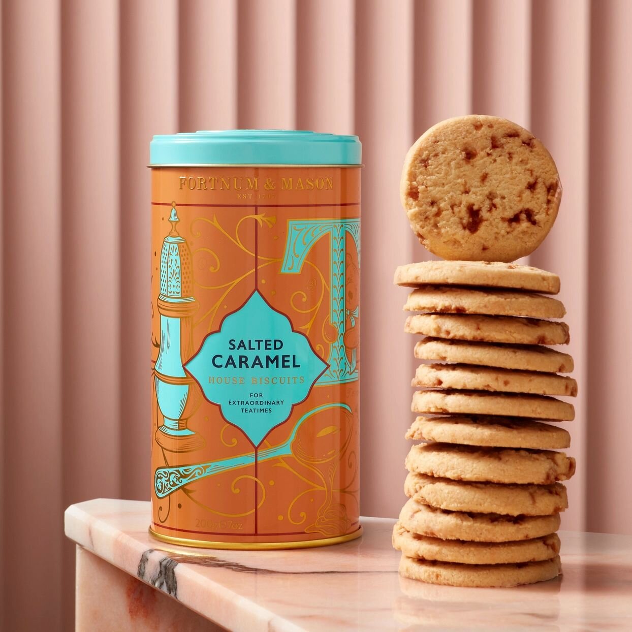 Fortnum&Mason Печенье с соленой карамелью House Salted Caramel Biscuits, 200г