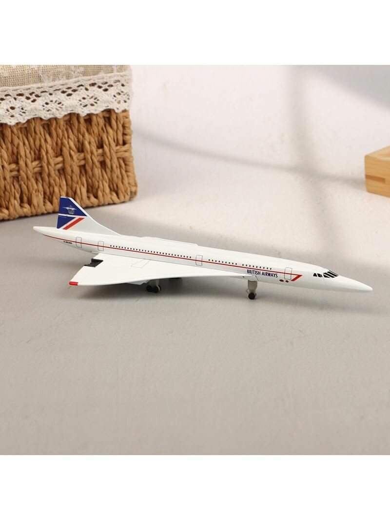 Самолет-модель Singapore Concorde 20 см, авиамодель, коллекционный подарок