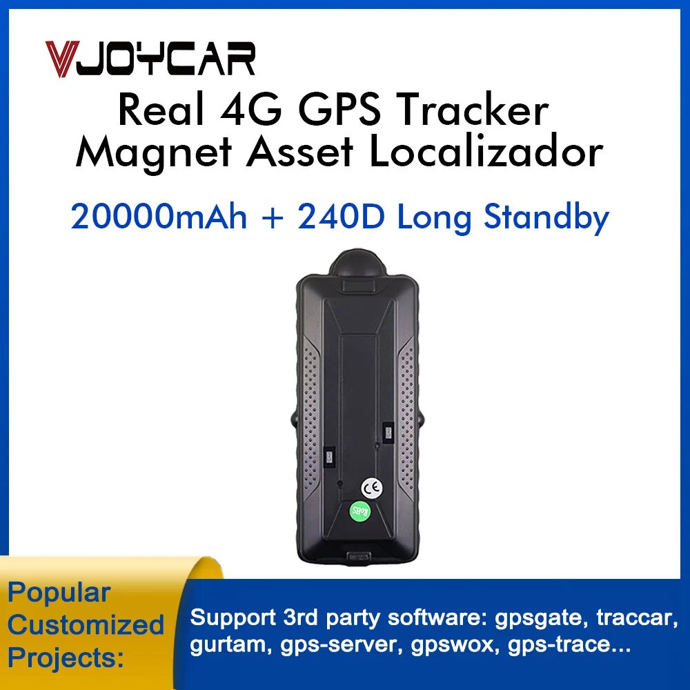 Настоящий gps-трекер 4G, большая емкость батареи 20000 мАч, 240 дней в режиме ожидания, мощный магнит, локатор, Автомобильный GPS водонепроницаемый трекер