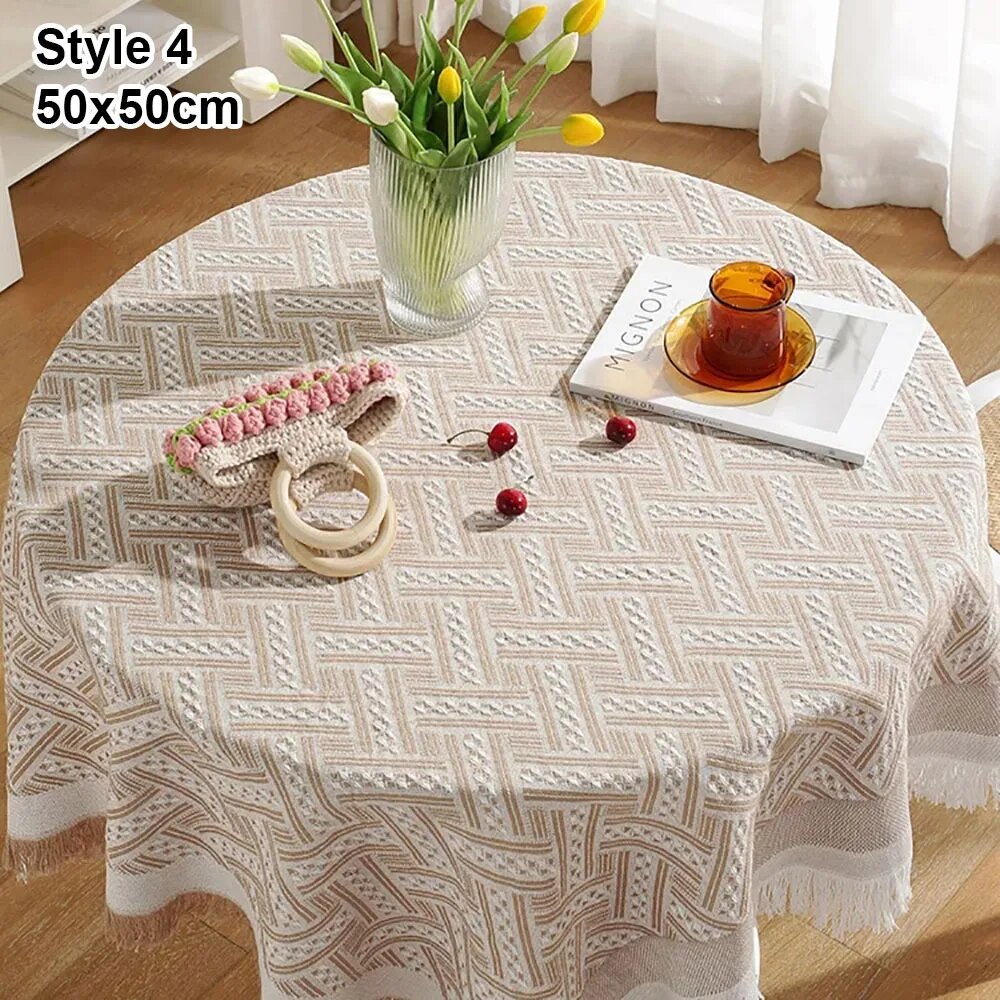 Кружевная скатерть смесовая ткань 50x50 см, 90x90 см Style 4 50x50cm