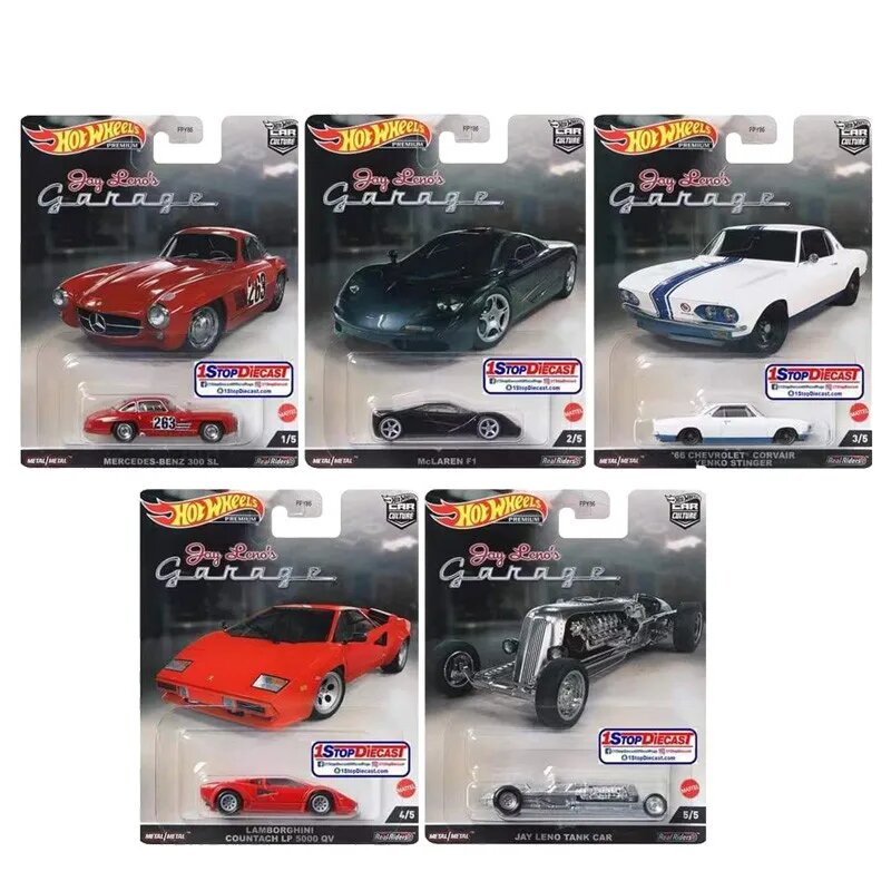 Hot Wheels On Track Garage, набор из 5 моделей
