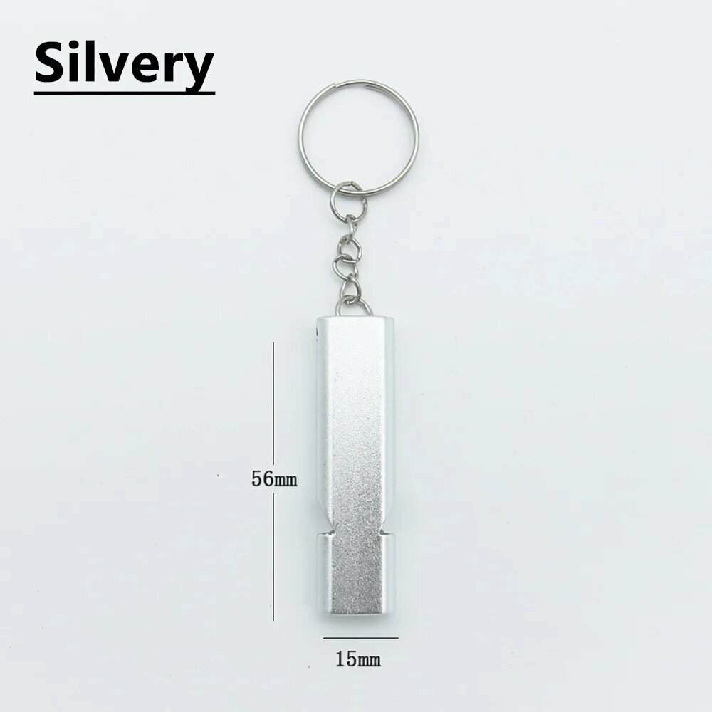 Свисток LISM плоский двухчастотный серебристый Серебряный, Silvery