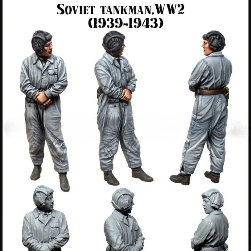 Масштаб 1/35, наборы моделей из смолы, история, военный советский танкман (1939-1943), военные миниатюры, в разобранном виде, неокрашенный GK 426