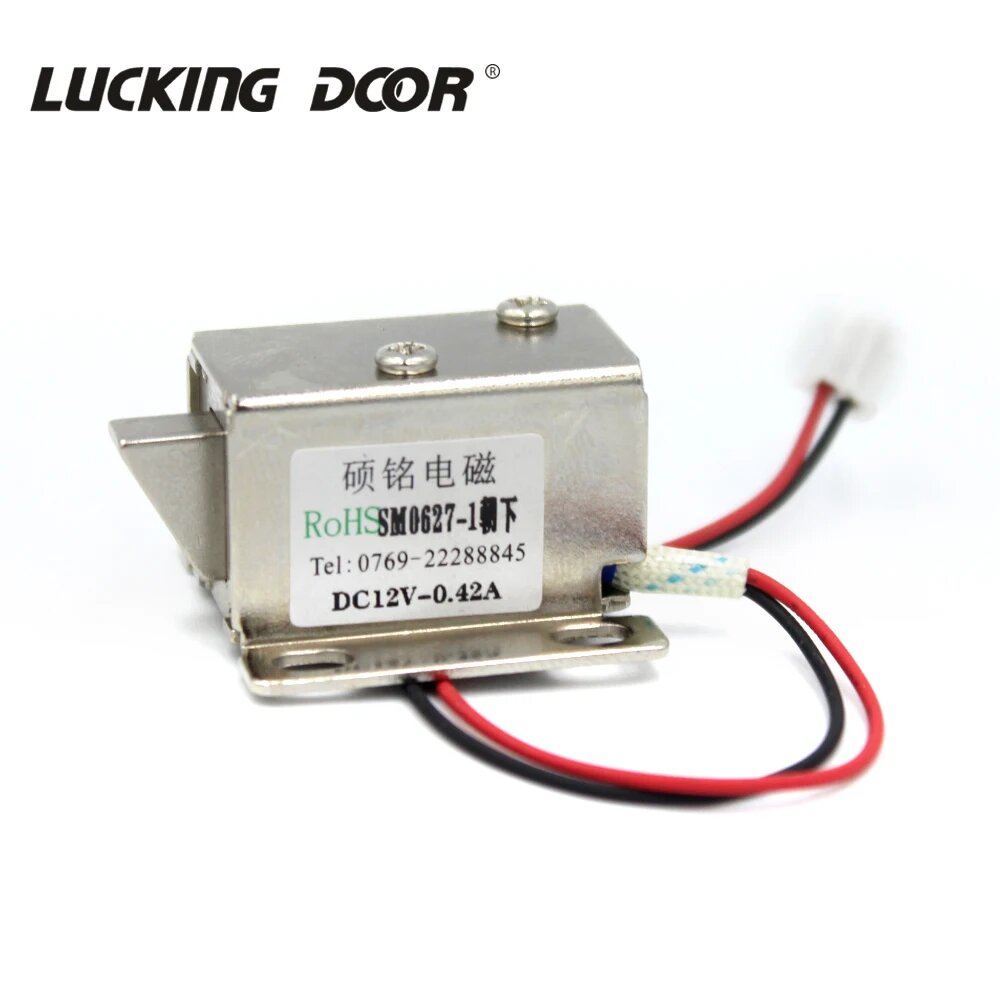 Электромагнитный замок LUCKING DOOR SM0627, DC12V-0.42A-down