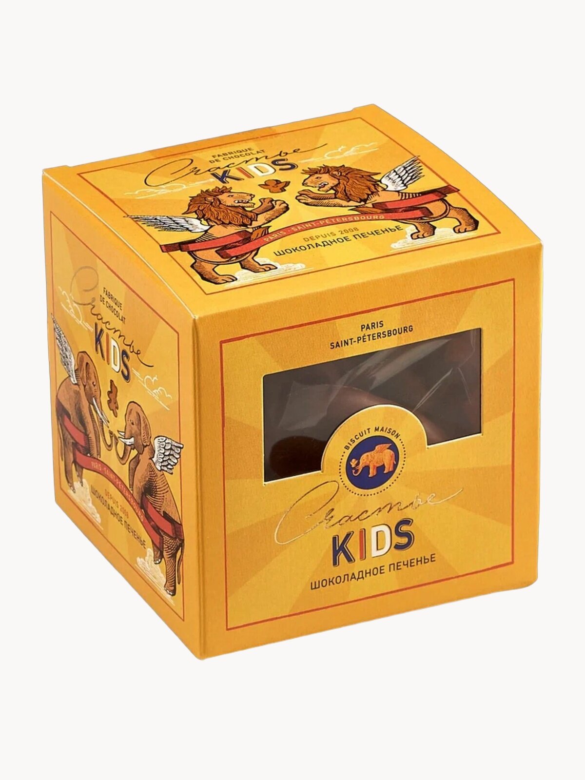 Набор детского шоколадного печенья счастье KIDS, 90 г, фигурное