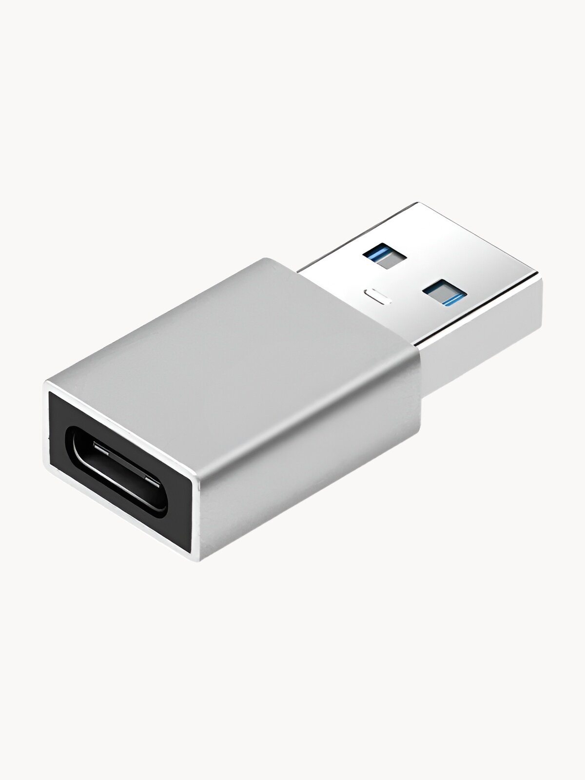 Переходник Type C USB мама - папа OTG P 19 темно-серый, переходник с тайп си на юсб