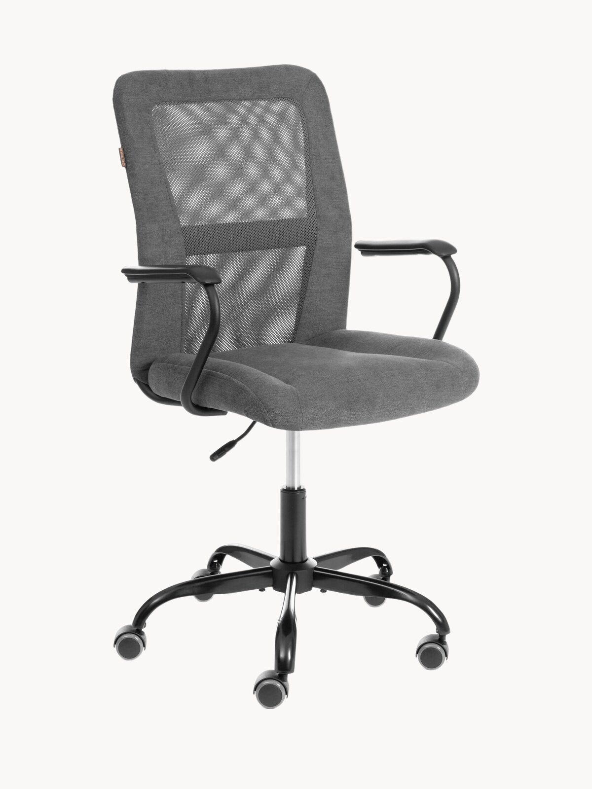 Кресло офисное TetChair STAFF metalBL сетчатая обивка, регулировка по высоте, ткань, серое