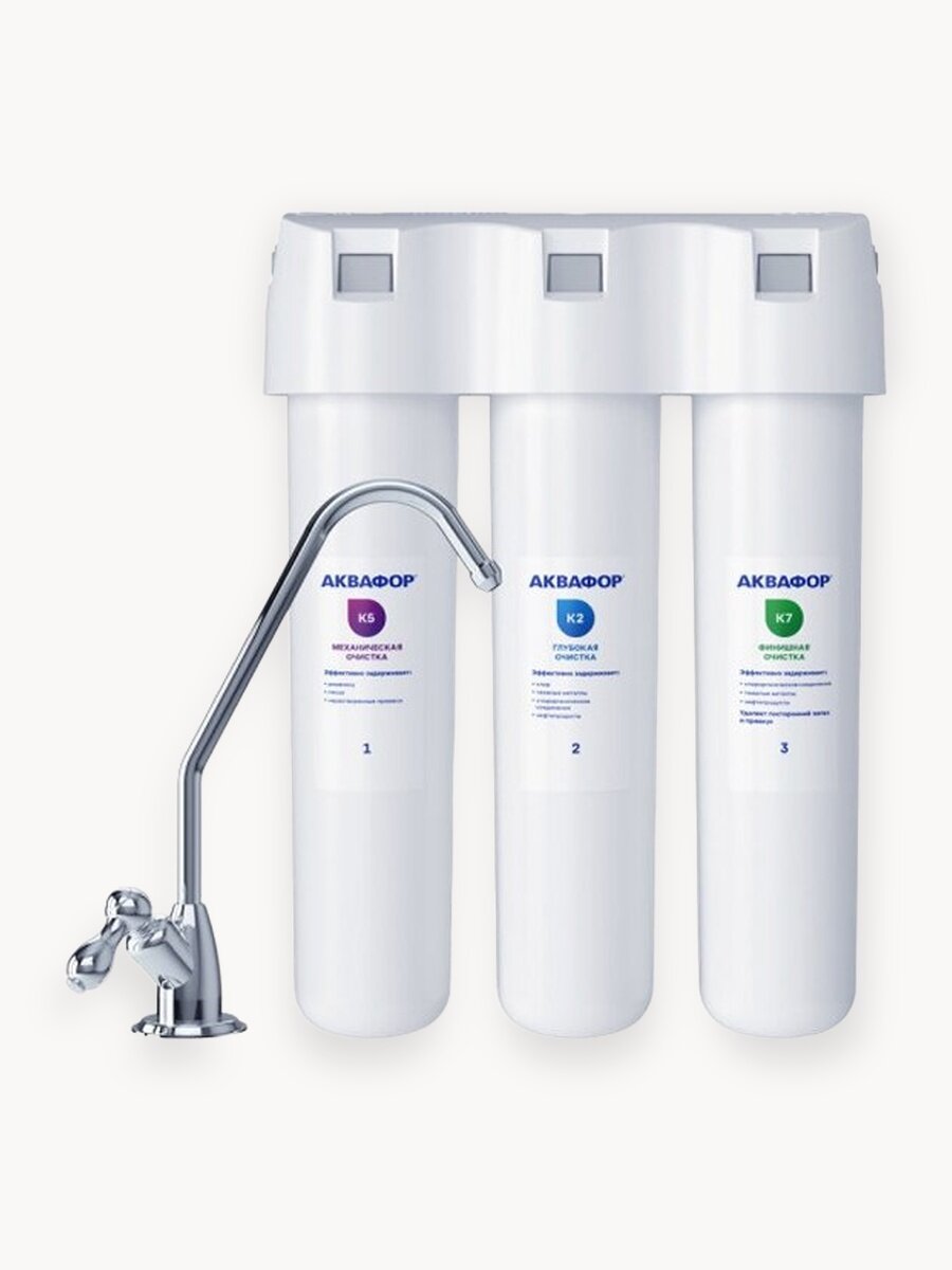 Фильтр для воды под мойку Аквафор Кристалл А (для мутной мягкой воды)