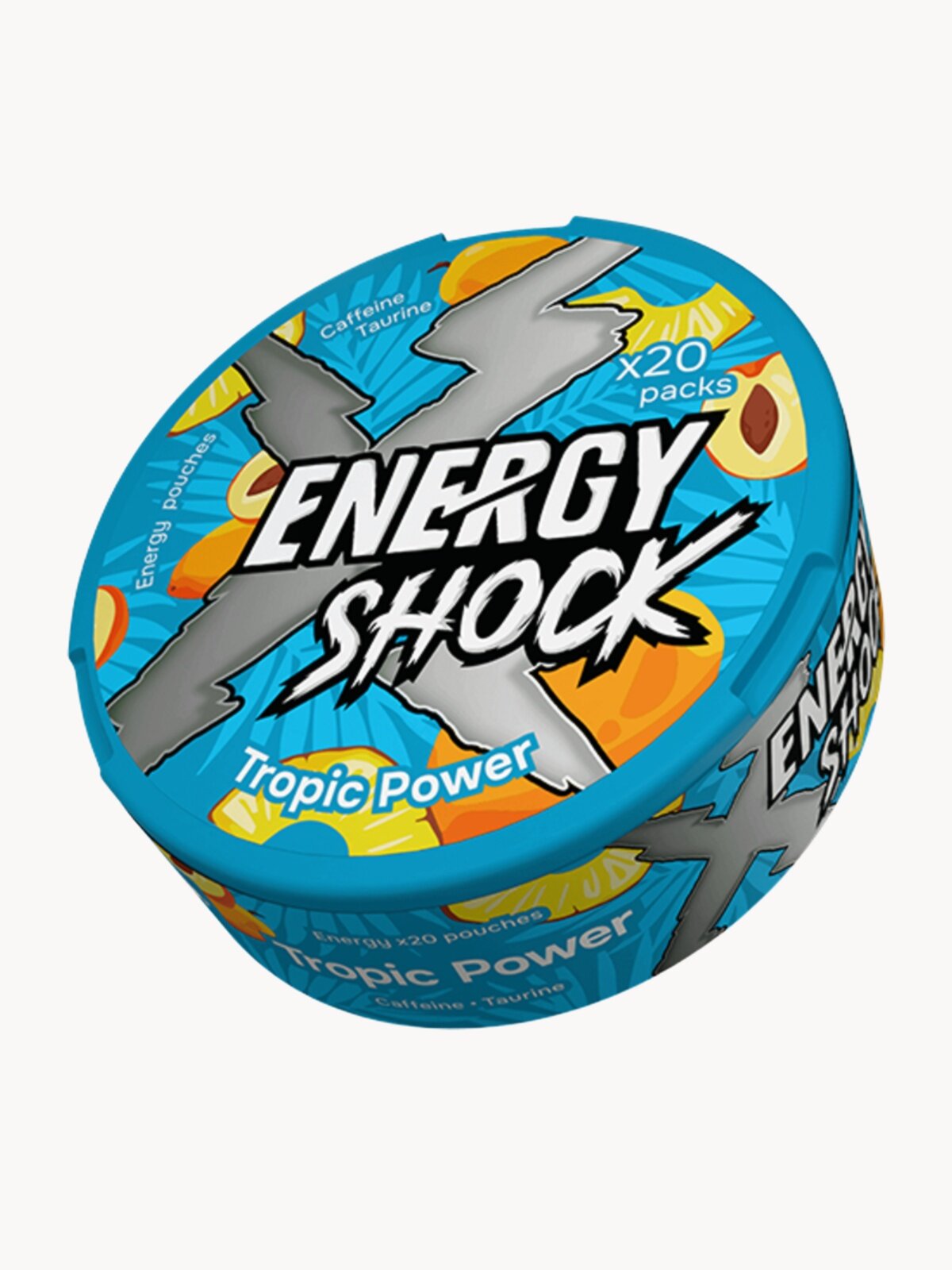 Энергетические паучи ENERGY SHOCK XL, со вкусом тропиков, 15 шт, 10г