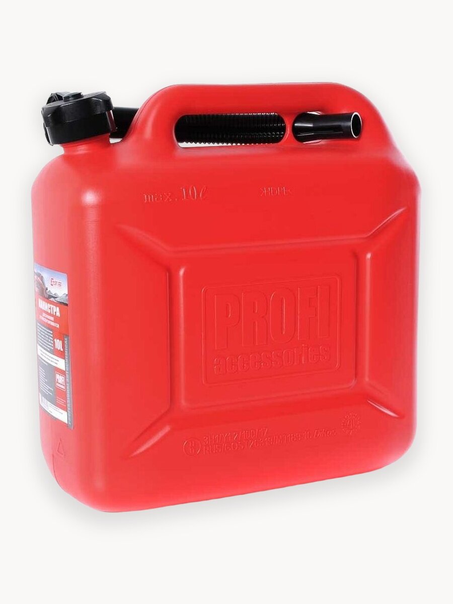 Канистра для технических жидкостей 3TON красная 10 л 55298